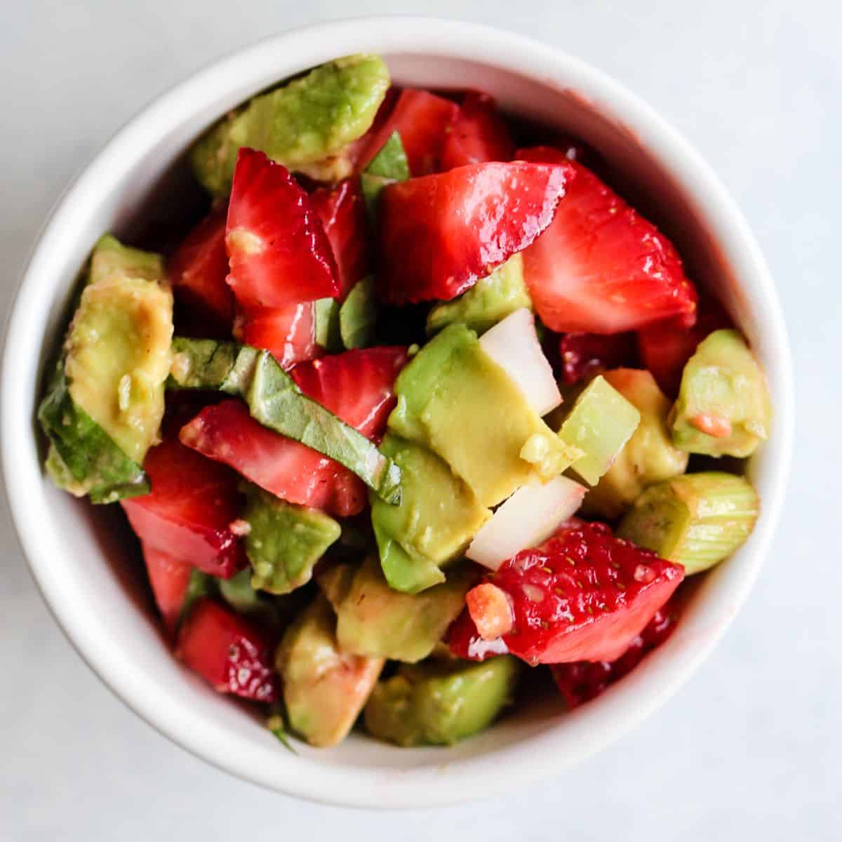 Strawberry Avocado Basil Salsa – Roots and Radishes