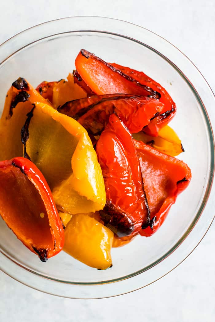 How to Roast Bell Peppers Oven Method