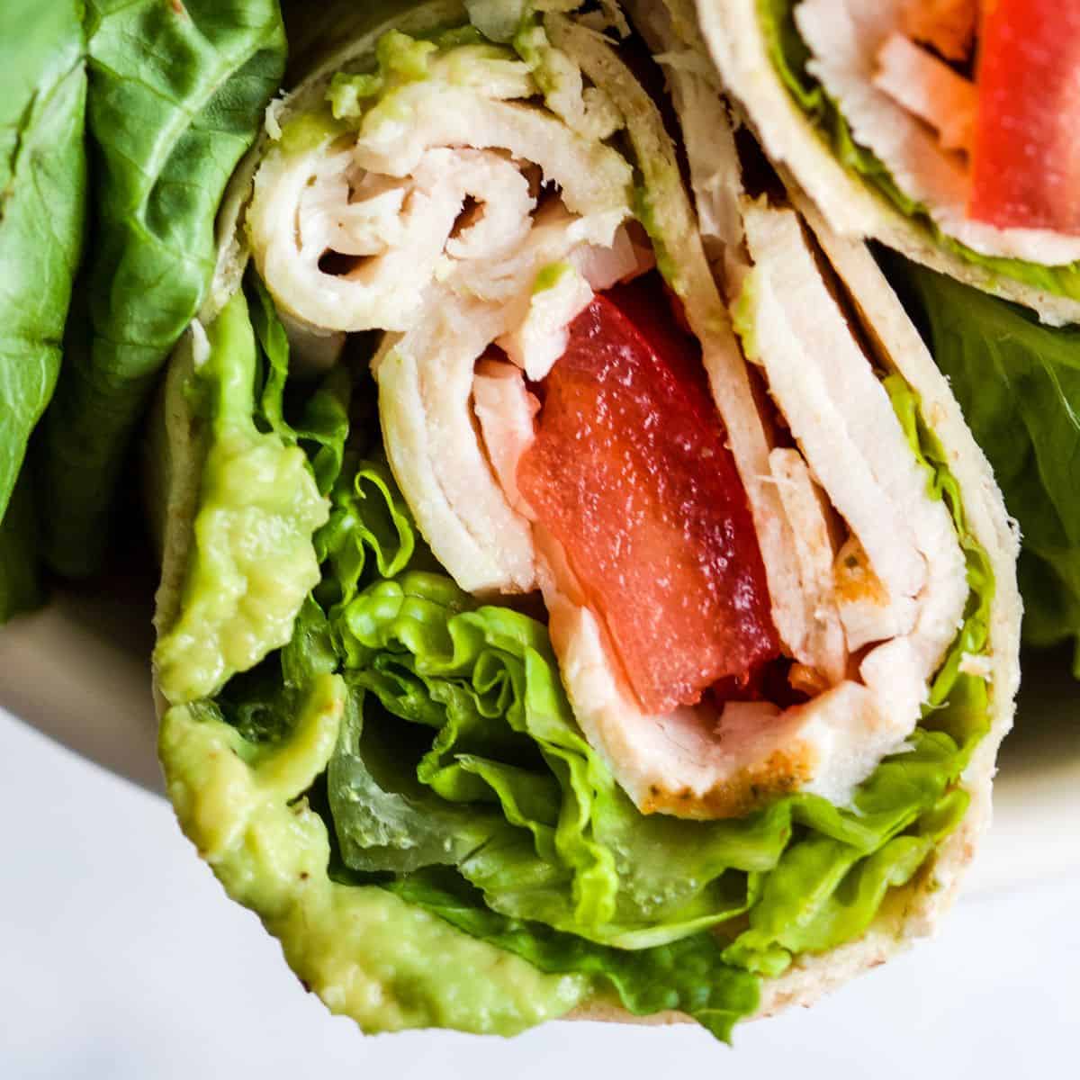 Simple + Filling Whole Wheat Turkey Wraps with Avocado – Roots and Radishes