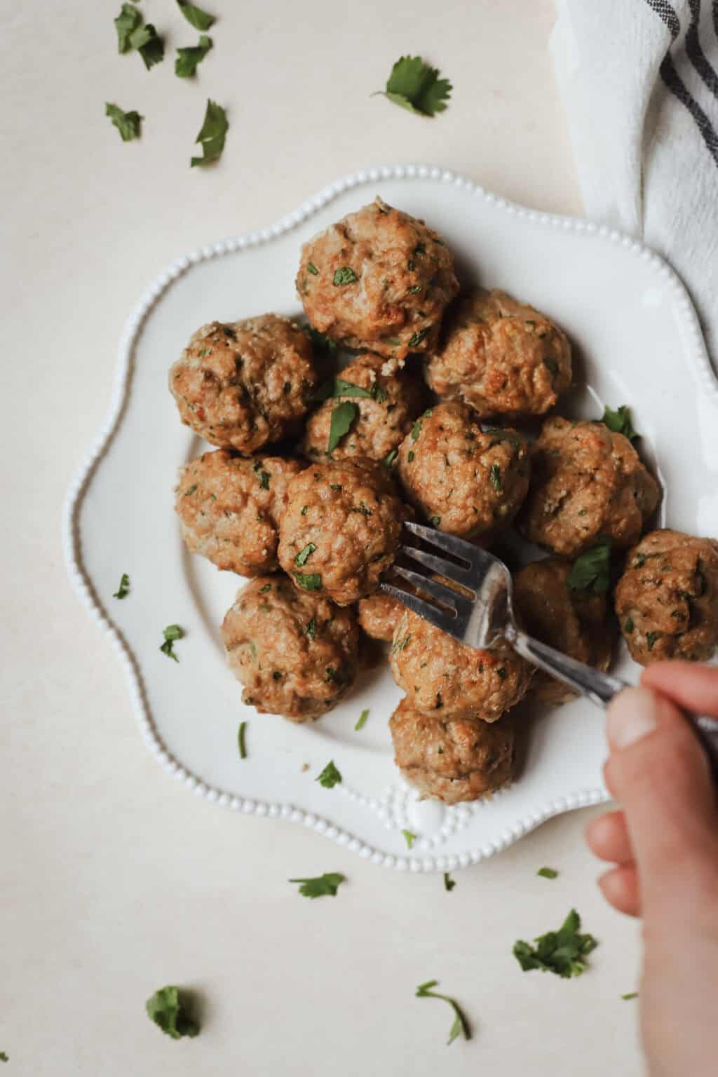 Juicy Baked Turkey Meatballs Without Breadcrumbs – Roots and Radishes