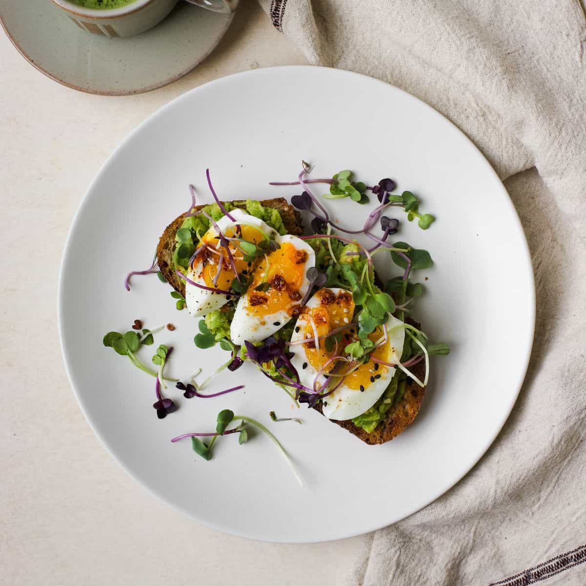 Seriously Delicious Avocado Toast with Jammy Eggs – Roots and Radishes